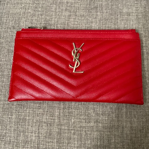 Yves Saint Laurent | Bags | Authentic Ysl Cassandre Matelass Zipped Pouch | Poshmark